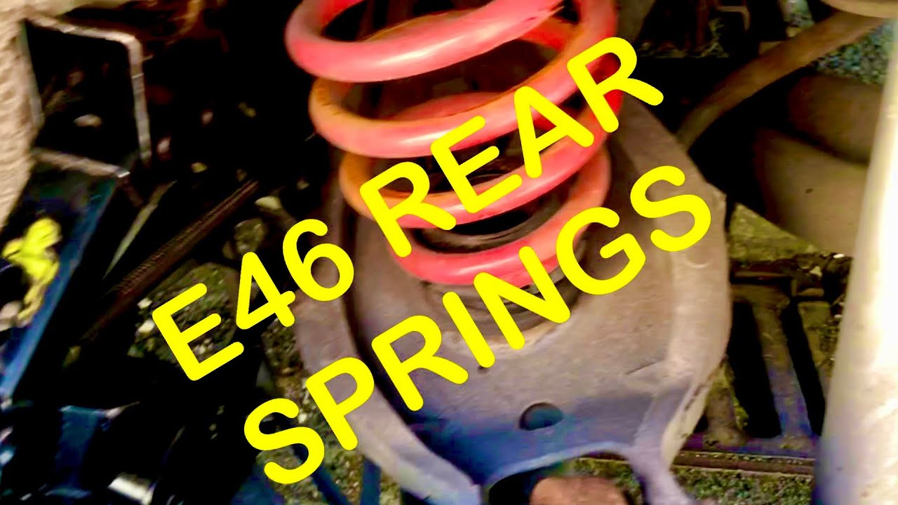 Easy DIY E46 Rear Spring Replacement, Tips/How To Guide (De-lowering ...