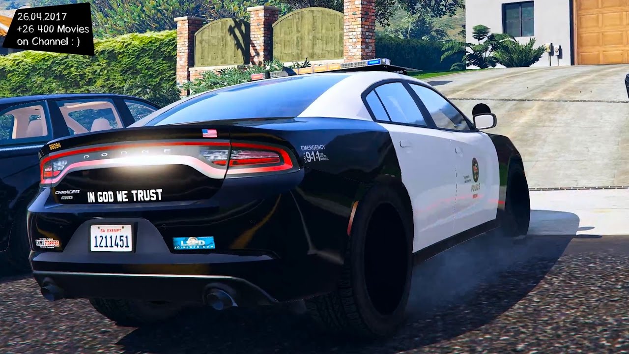Fictional 2016 LAPD Style Dodge Charger New ENB Top Speed Test GTA Mod ...