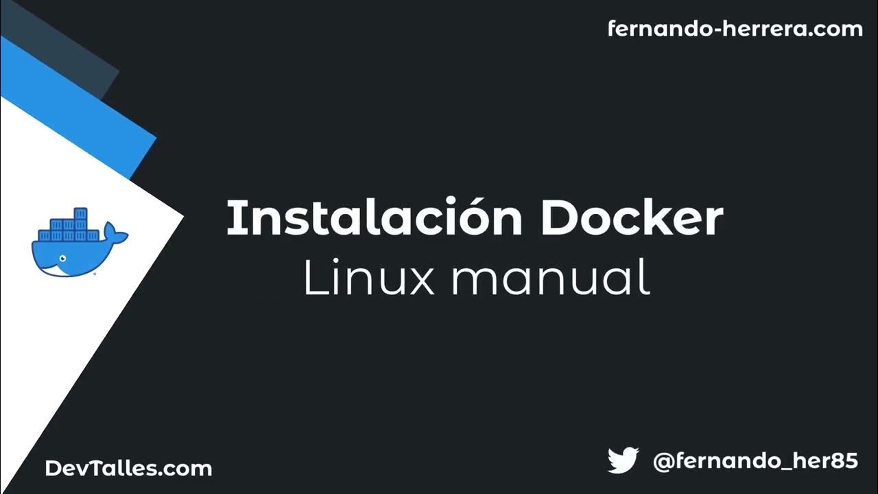 Docker - Instalación Docker: Linux manual - YouTube