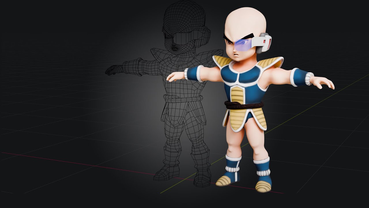 kid nappa 3d model | 2501 - YouTube