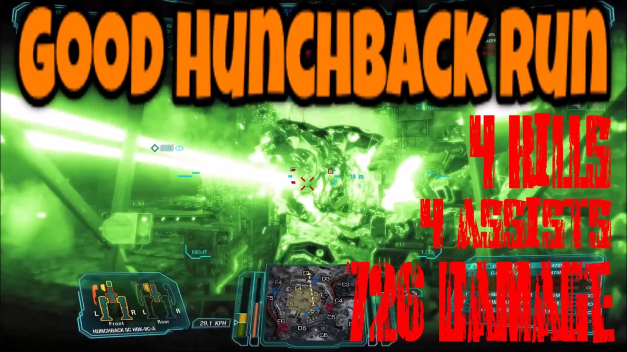 MWO Quickplay | Hunchback (HBK-IIC-A) | good hunchback run (4 kills and ...