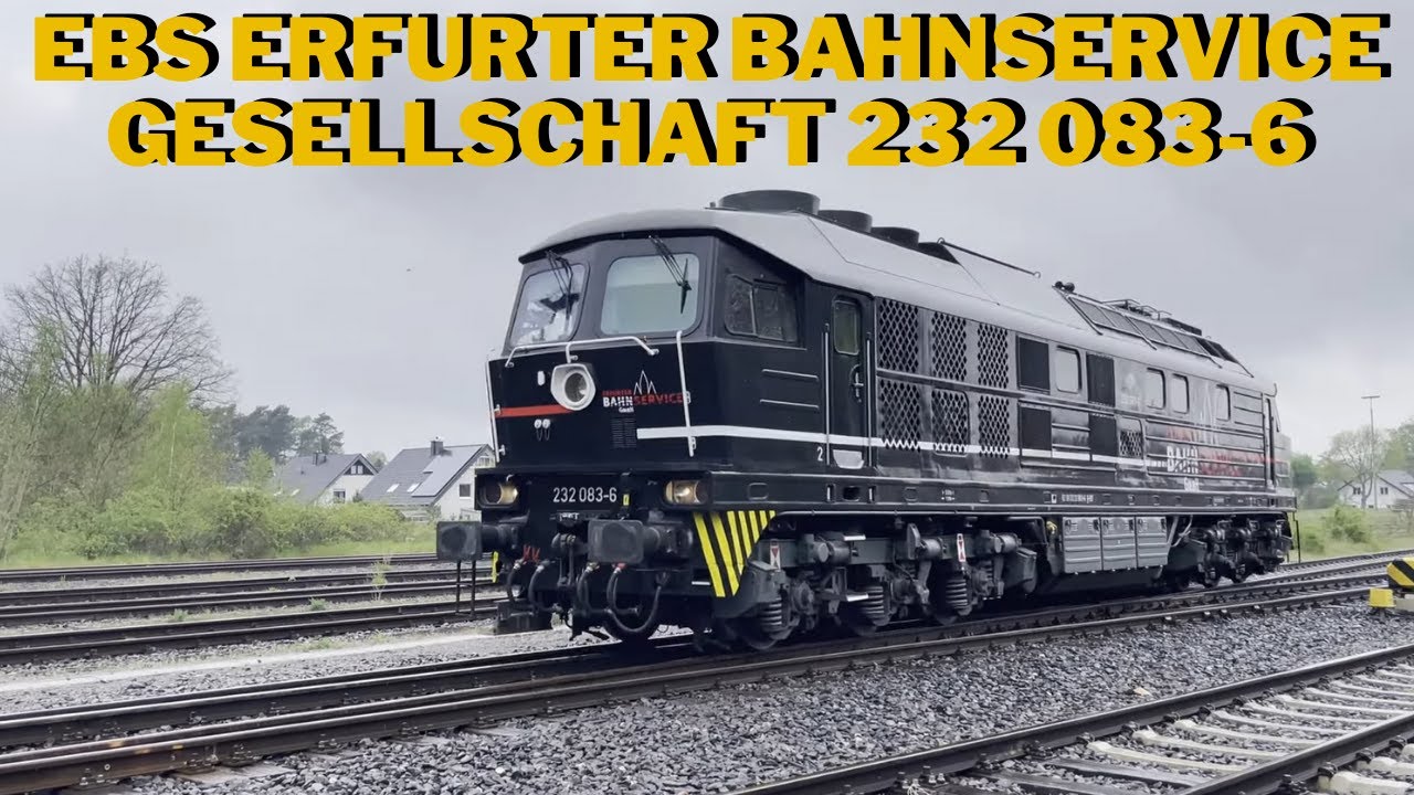 EBS der Erfurter Bahnservice Gesellschaft 232 083-6 in Paderborn-Sennelager - YouTube