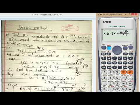 How to solve root by secant method | Using calculator | In nepali - YouTube