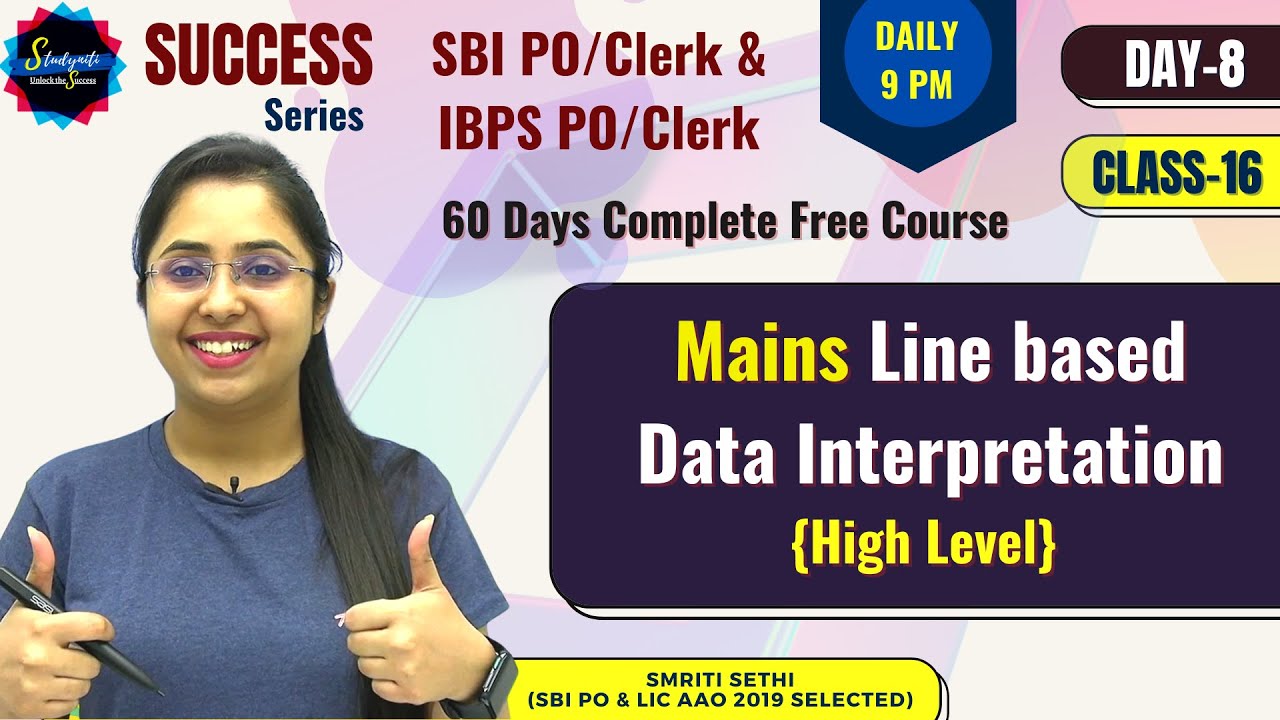 Day 8 - Class 16 || Mains Line based Data Interpretation {High Level ...