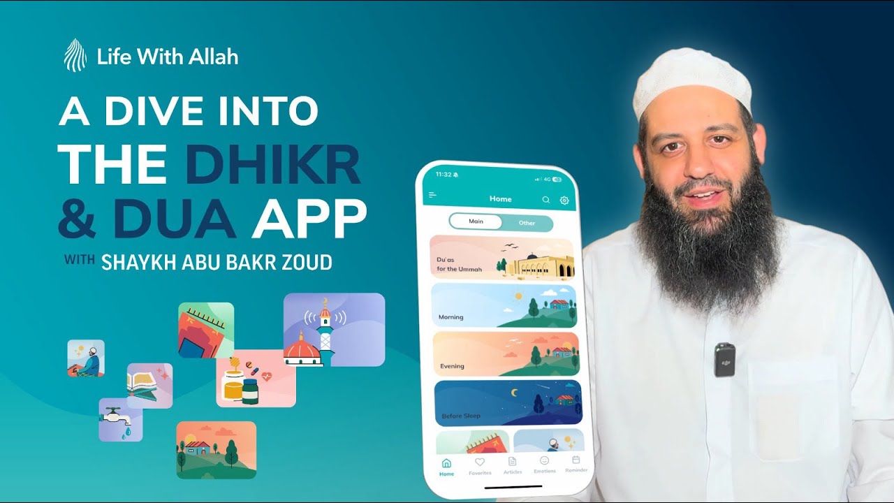 MUST DOWNLOAD | A Dive Into Dhikr & Dua App | Abu Bakr Zoud ...