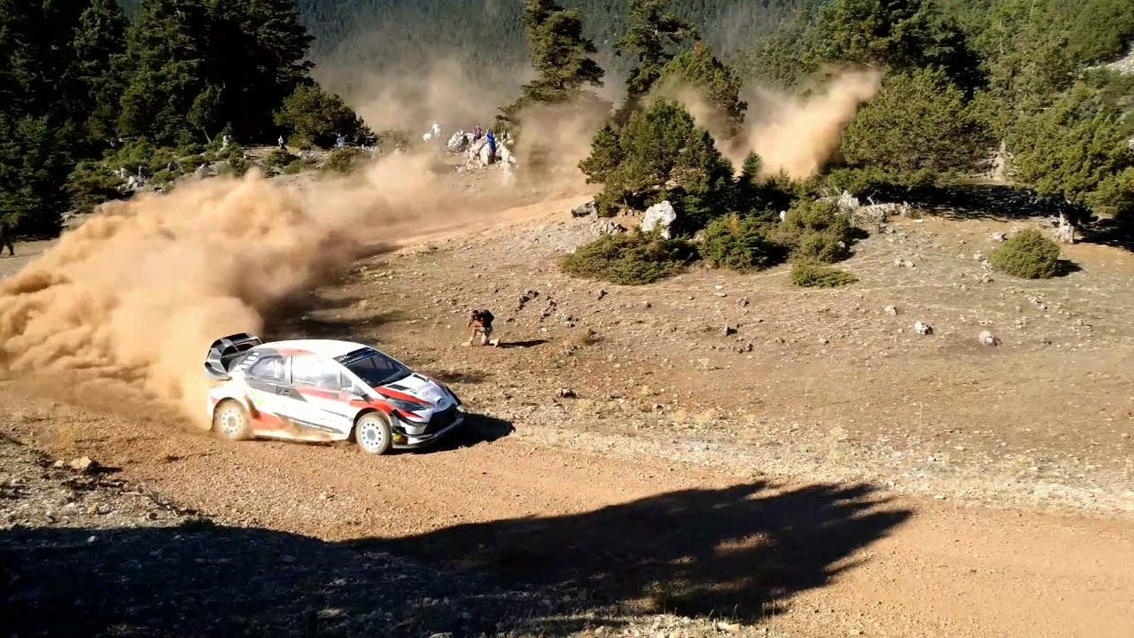 WRC RALLY ACROPOLIS Καρουτες karoutes Greece 2019 test Toyota Yaris ...