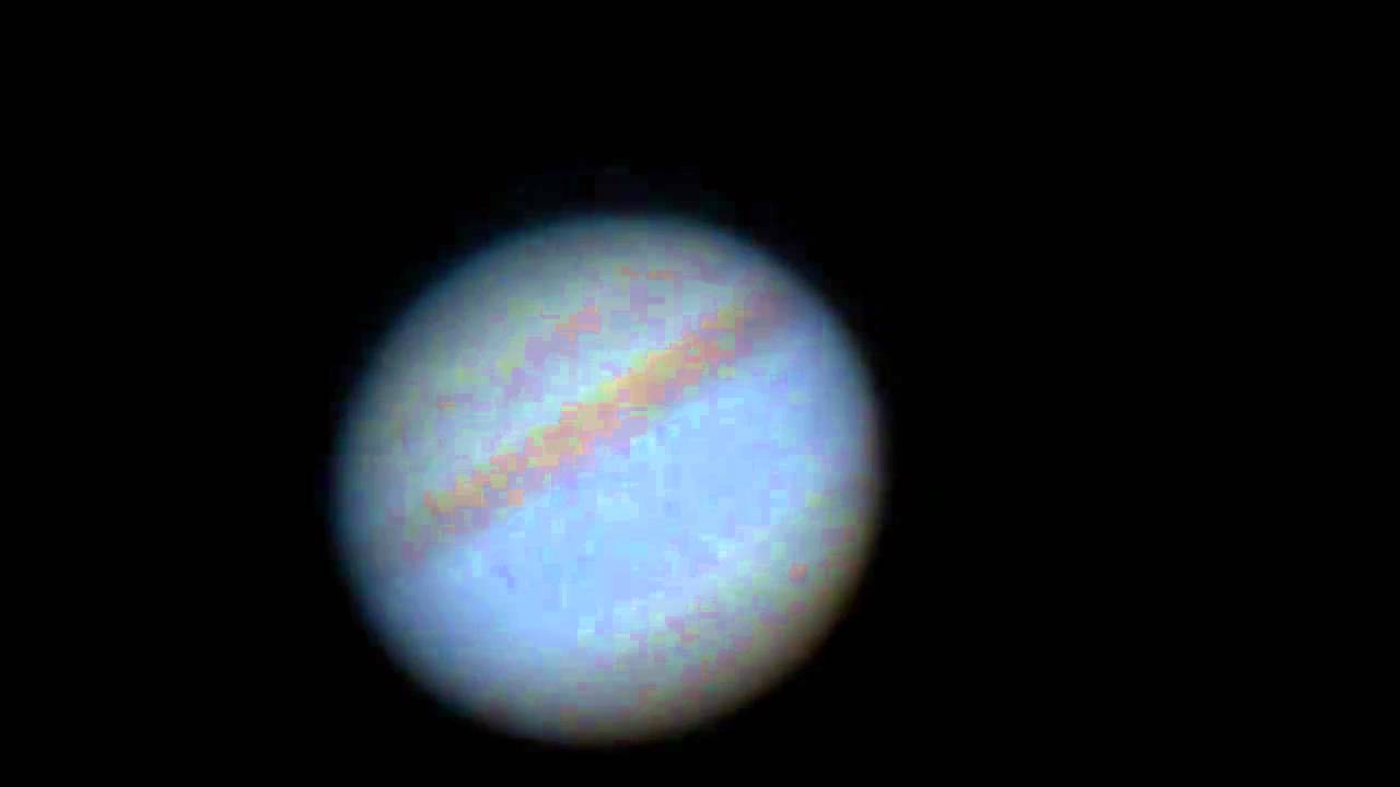 Jupiter through a telescope - YouTube