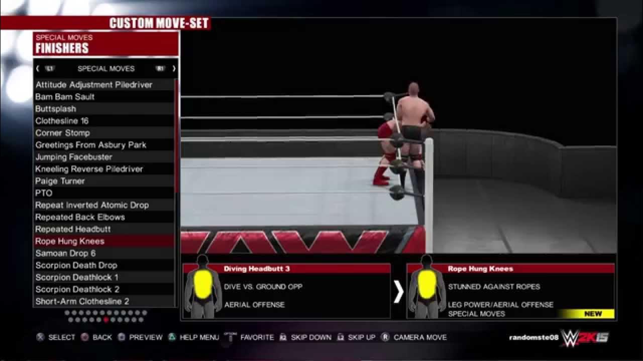 WWE 2K15 DLC Moves - YouTube