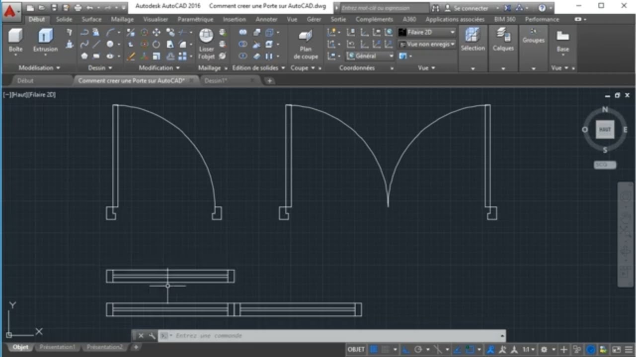 Bloc Dynamique Porte Autocad _ Creer Bloc Dynamique Autocad – OVNI