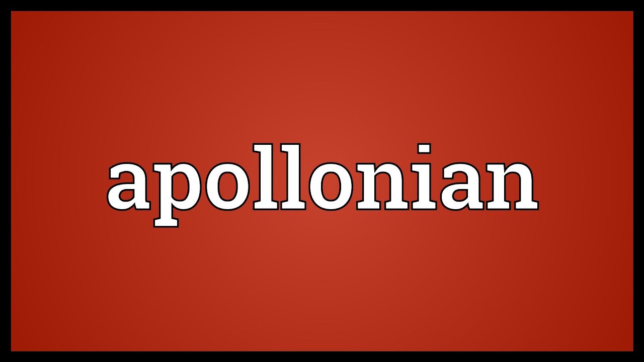 Apollonian Meaning - YouTube
