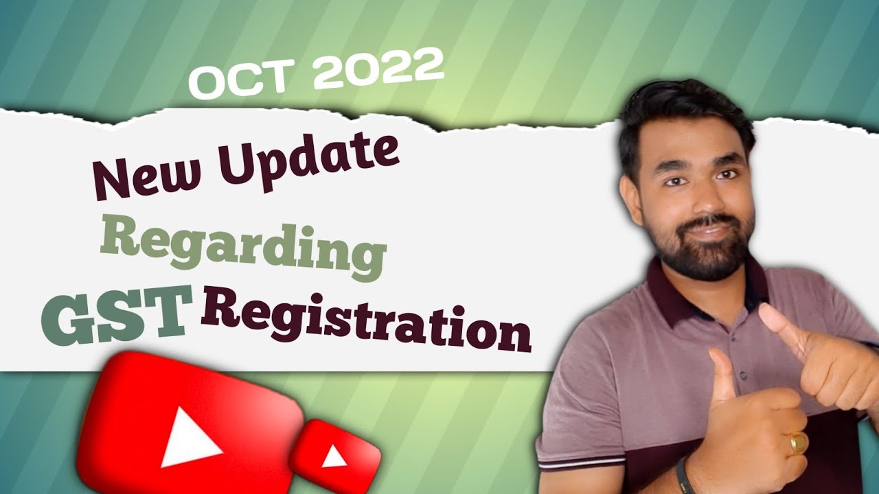 GST New Update For Registration | MPTC | Taxation | GST | Law Firm ...