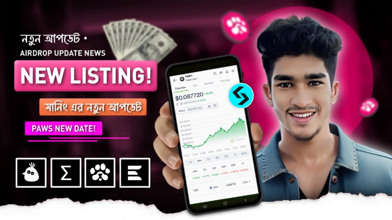 Airdrop Update $PAWS Listing On Binance Update • $Hot Listing Update ...