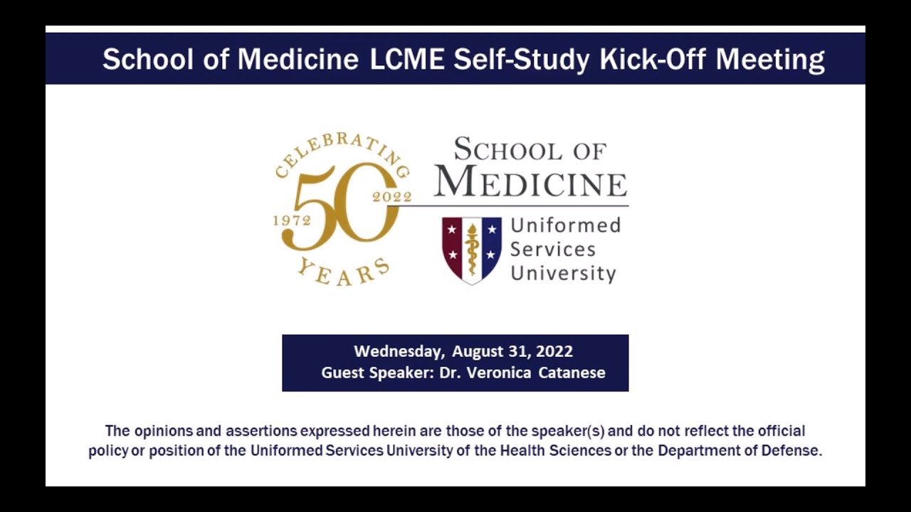 USU School of Medicine LCME Self-Study Kick-Off Meeting - YouTube