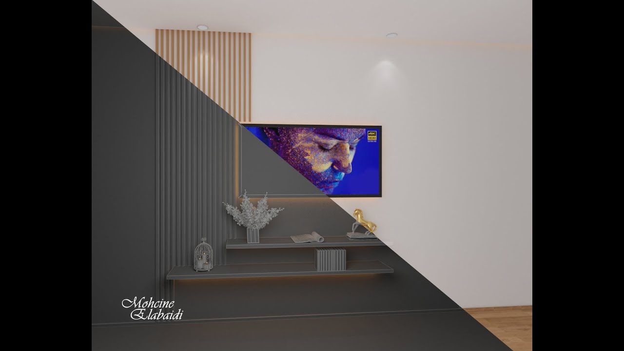 Wall design 3Ds max (Modeling) - YouTube