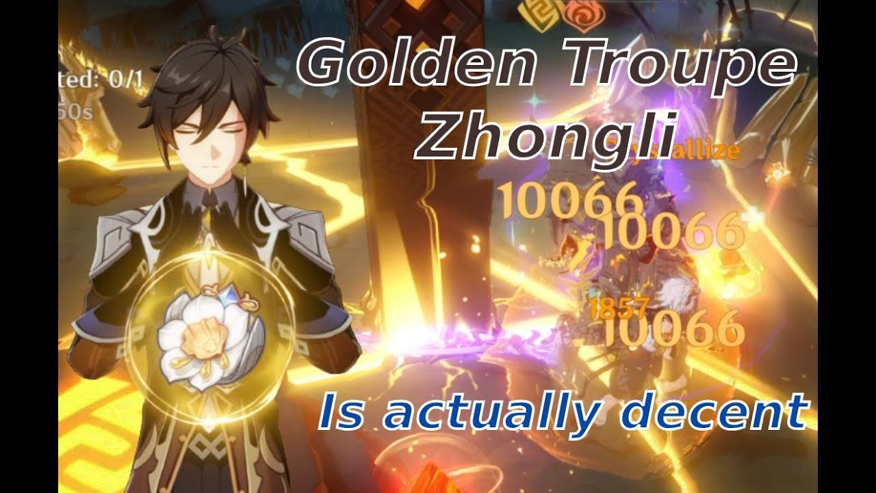Golden Troupe Zongli showcase - Genshin Impact - YouTube