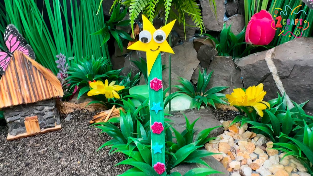 DIY Magic Wand Popsicle Stick Craft for Kids Easy Craft Tutorial #diy # ...