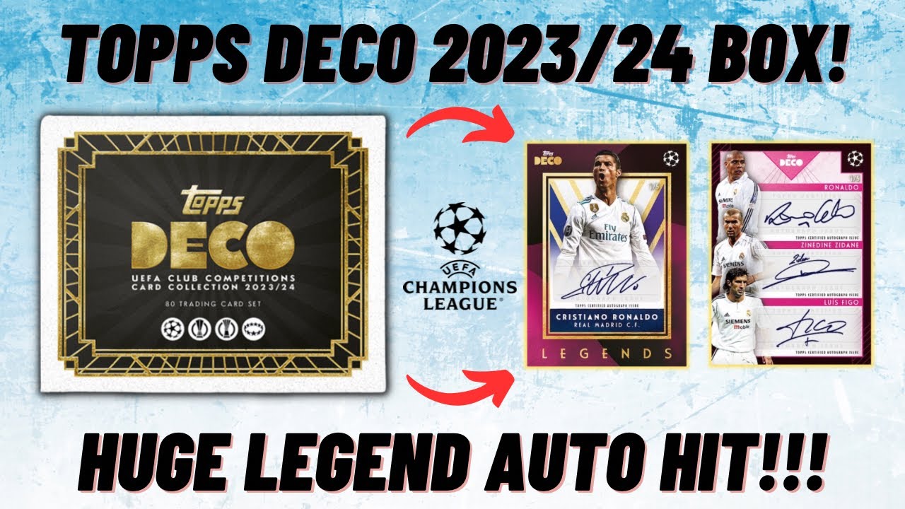 NEW! Topps Deco 2023/24 box opening! HUGE LEGEND AUTO! - YouTube