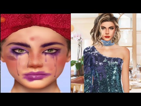 ASMR । young girl makeover Animation। Face mekup।Face Makeover। RICH ...