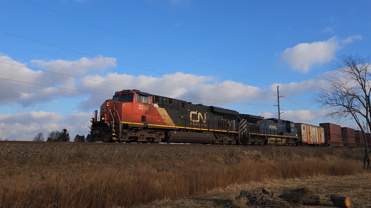 Canadian National - Westbound Stack Train 12/12/23 - YouTube