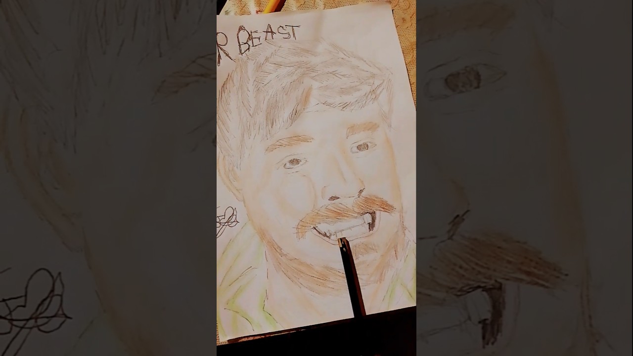 Drawing Mr Beast - YouTube
