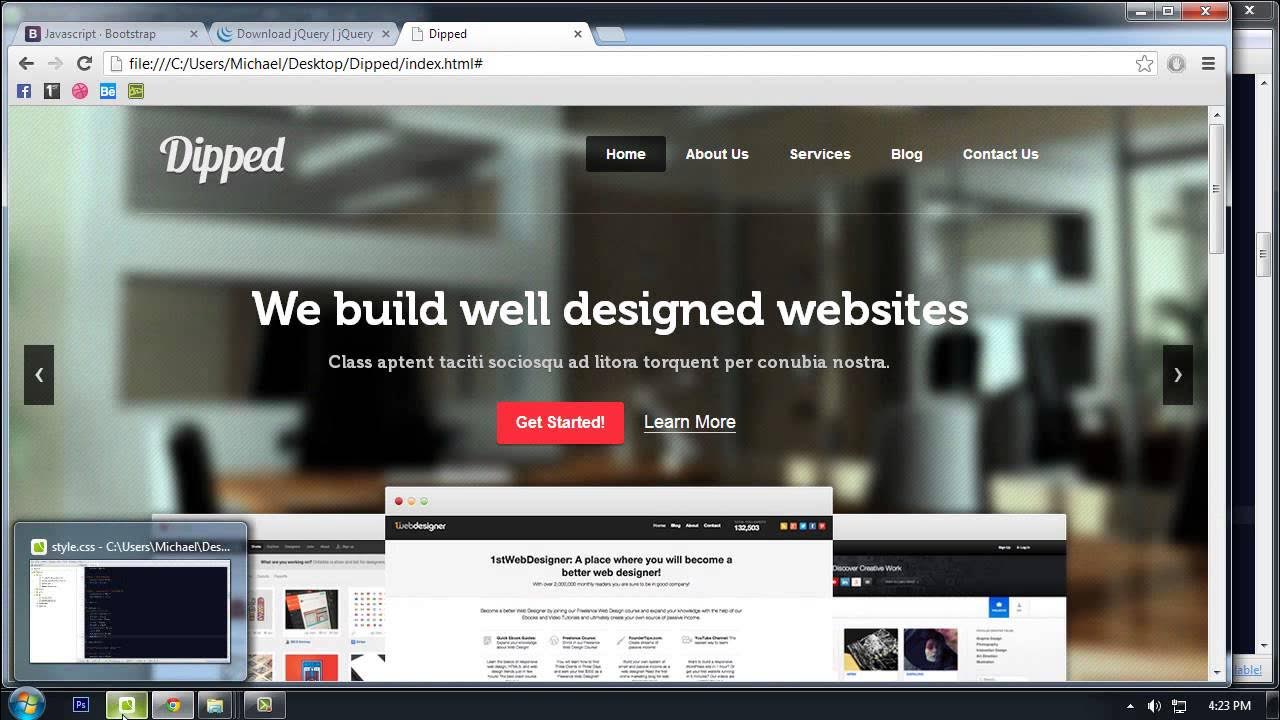 Twitter Bootstrap Tutorial: Make Website Design Responsive And Mobile ...