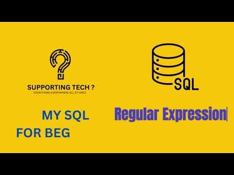 SQL - REGEXP (REGULAR EXPRESSION) (05) - YouTube