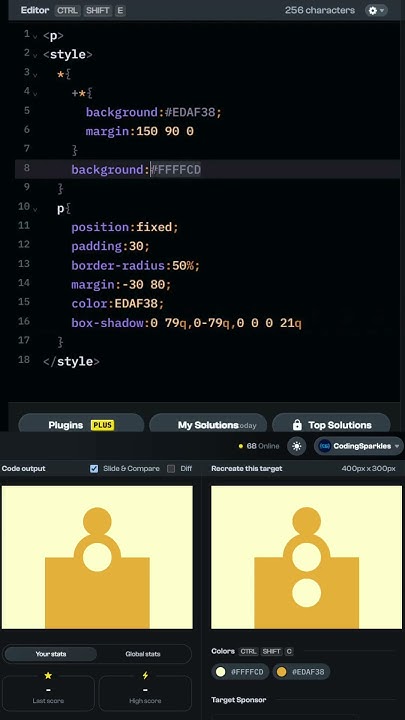 CSS Battle Daily Targets - 9th June, 2024 #html #css #coding #shortsfeed - YouTube