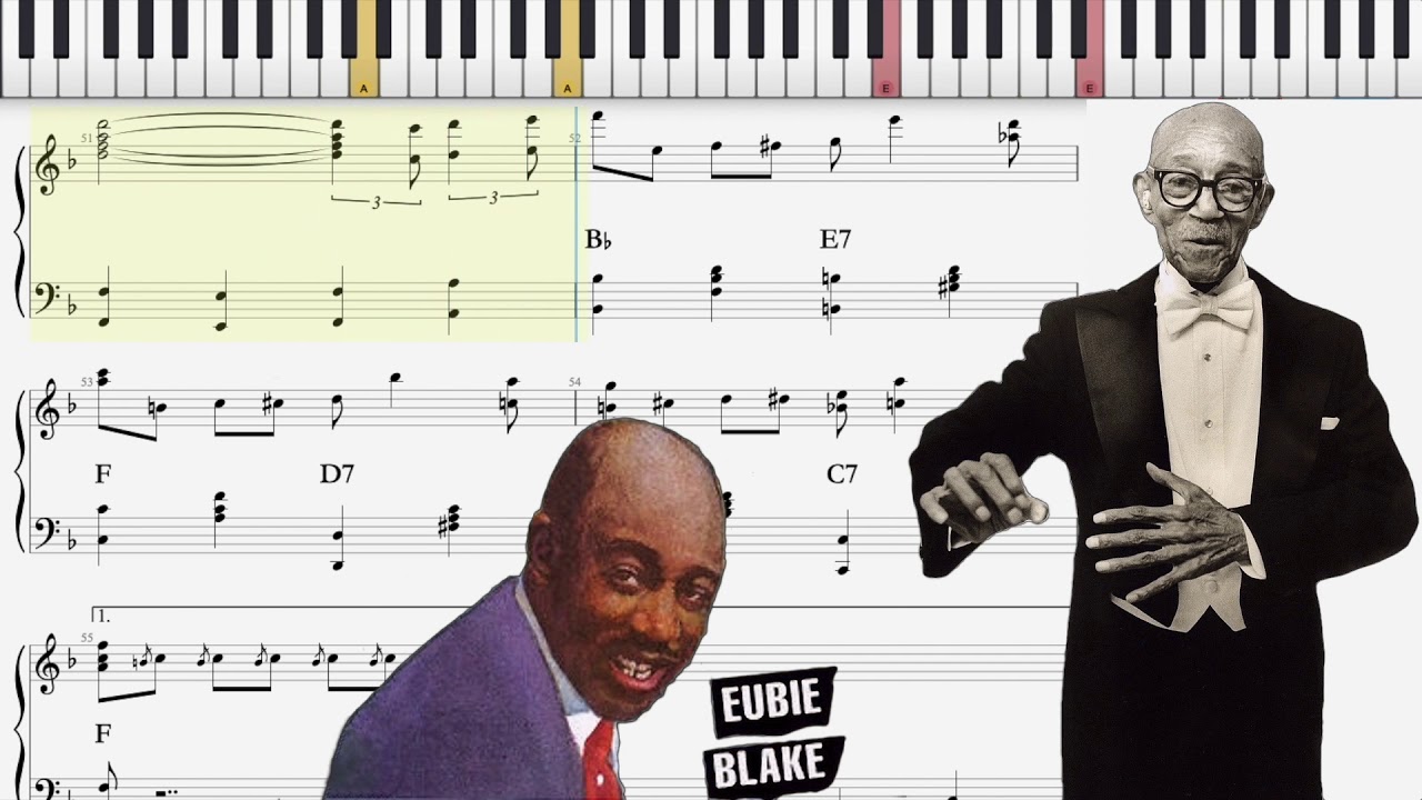 Eubie Blake's Slow Drag by Eubie Blake (1910, Ragtime piano) - YouTube