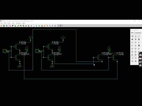 DSCH |pass transistor logic XOR Gate - YouTube