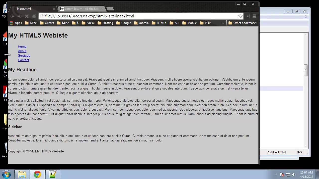Projects In Html5 Chapter 4 Css Styling Youtube 7760