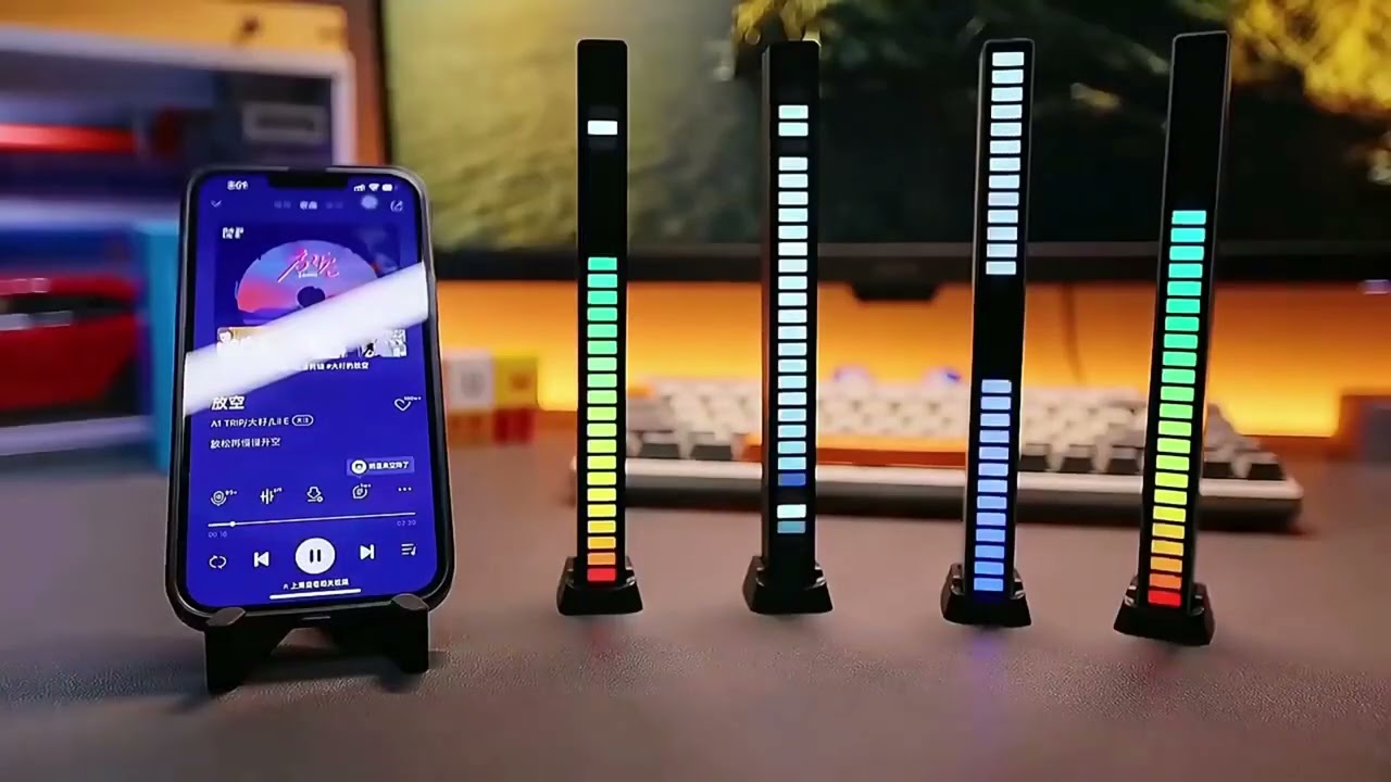 RGB LED Music Light Bar - YouTube