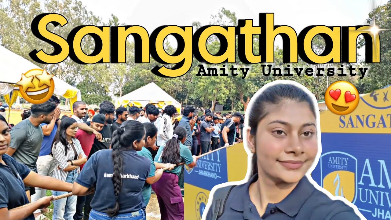 Sangathan in AMITY UNIVERSITY🤩 | Sports Competition 2024 | Chhavi Singh ...
