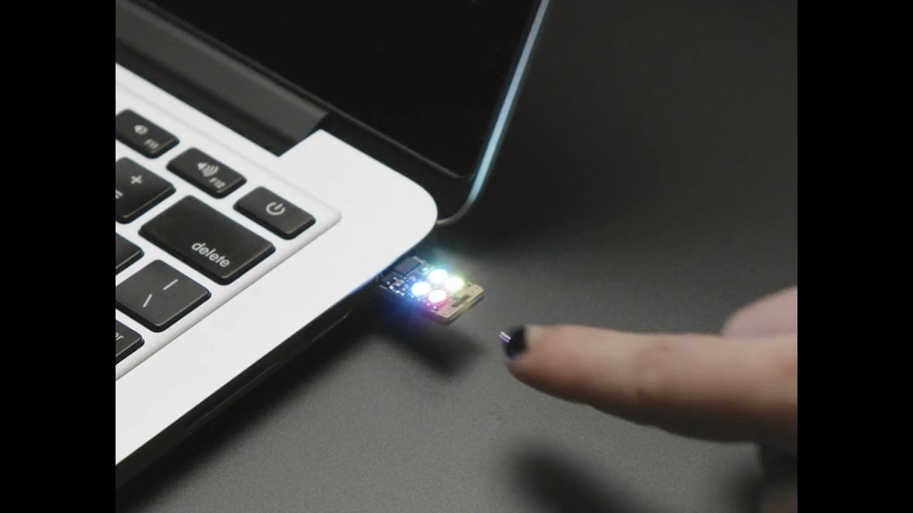 Adafruit Neo Trinkey - SAMD21 USB Key with 4 NeoPixels - YouTube