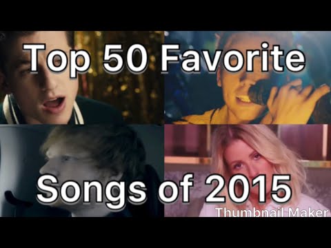 My Top 50 Favorite Songs from 2015 - YouTube