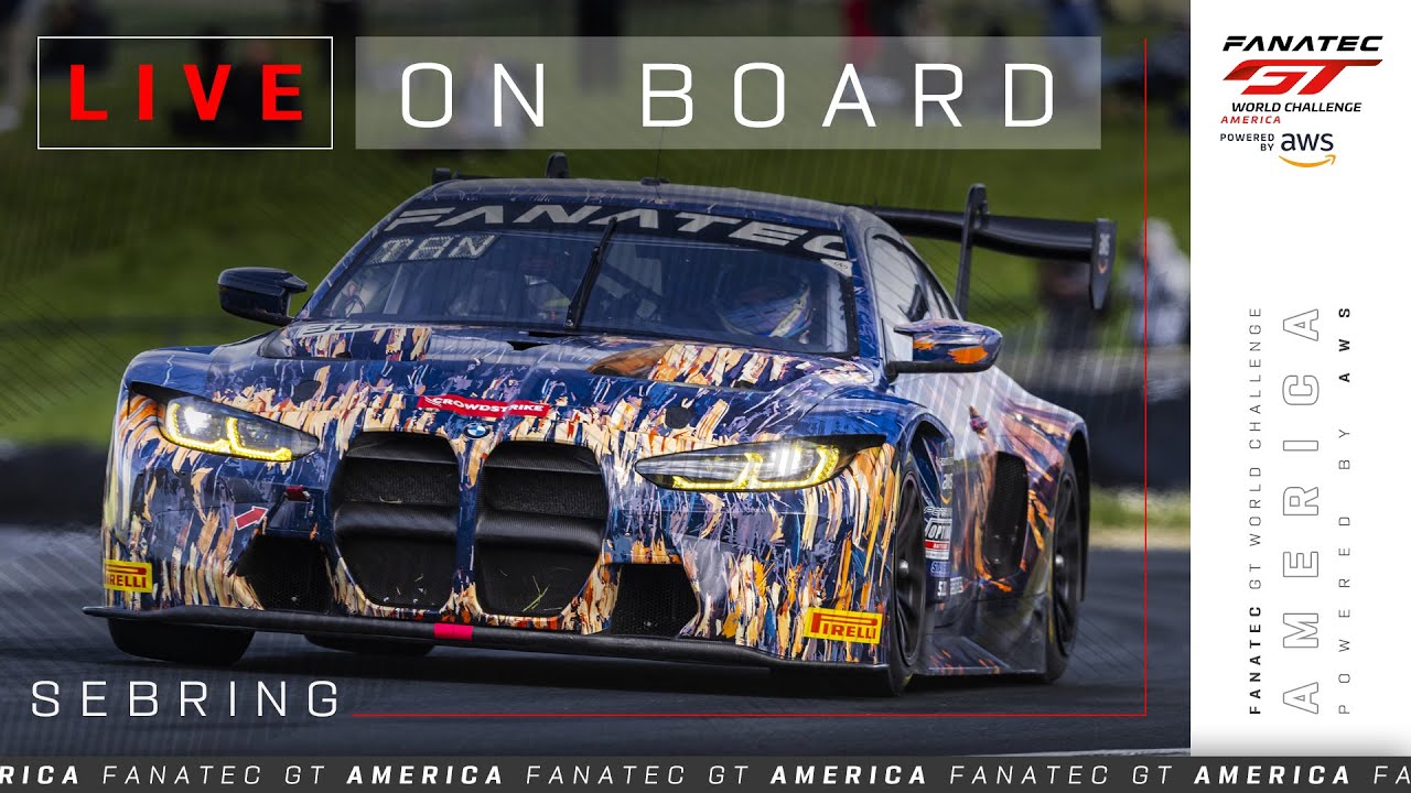 LIVE | OB CAR 38 | Race 1 | Sebring | Fanatec GT World Challenge ...