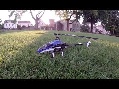 blade 450 x stability test with wind - YouTube
