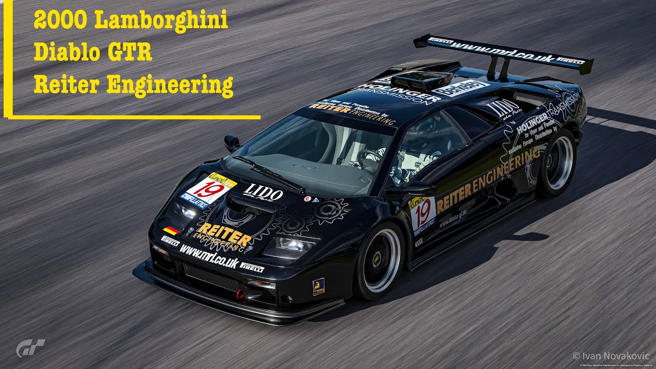 GT7 | Lamborghini Diablo GTR | Reiter Engeneering | Livery - YouTube