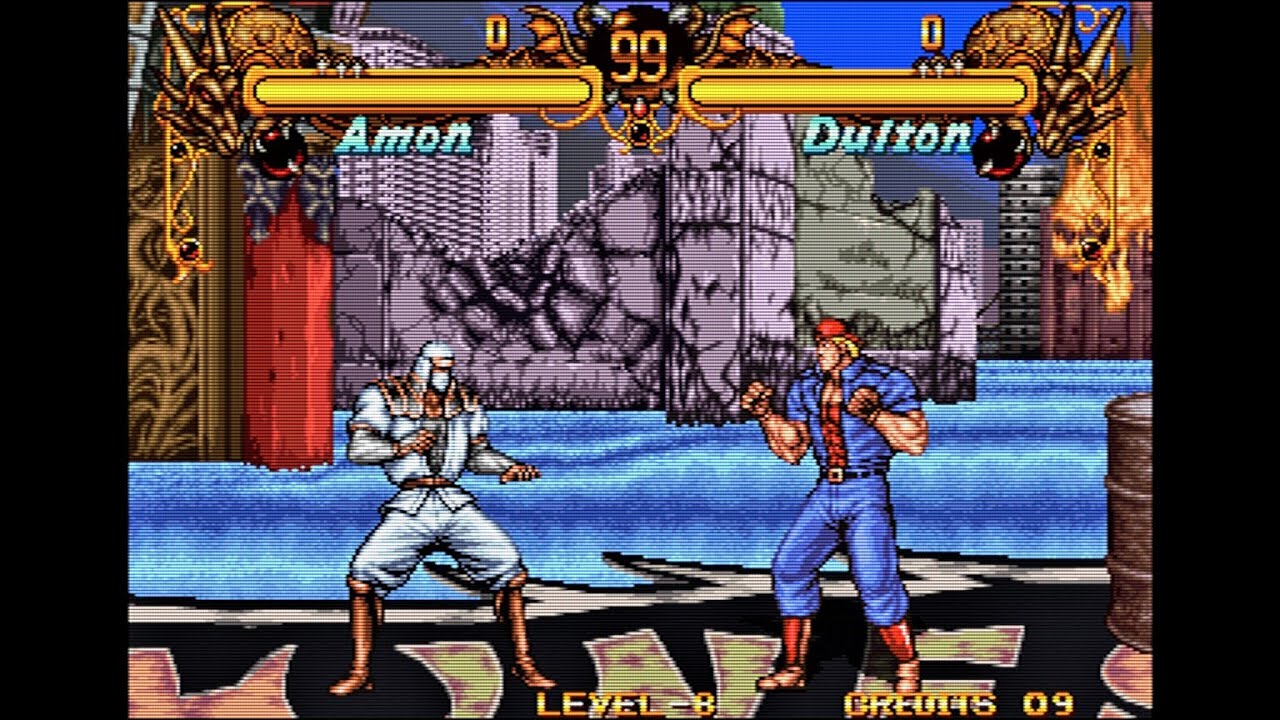 Amon vs Dulton (Hardest AI) - Double Dragon (Arcade HD) - YouTube
