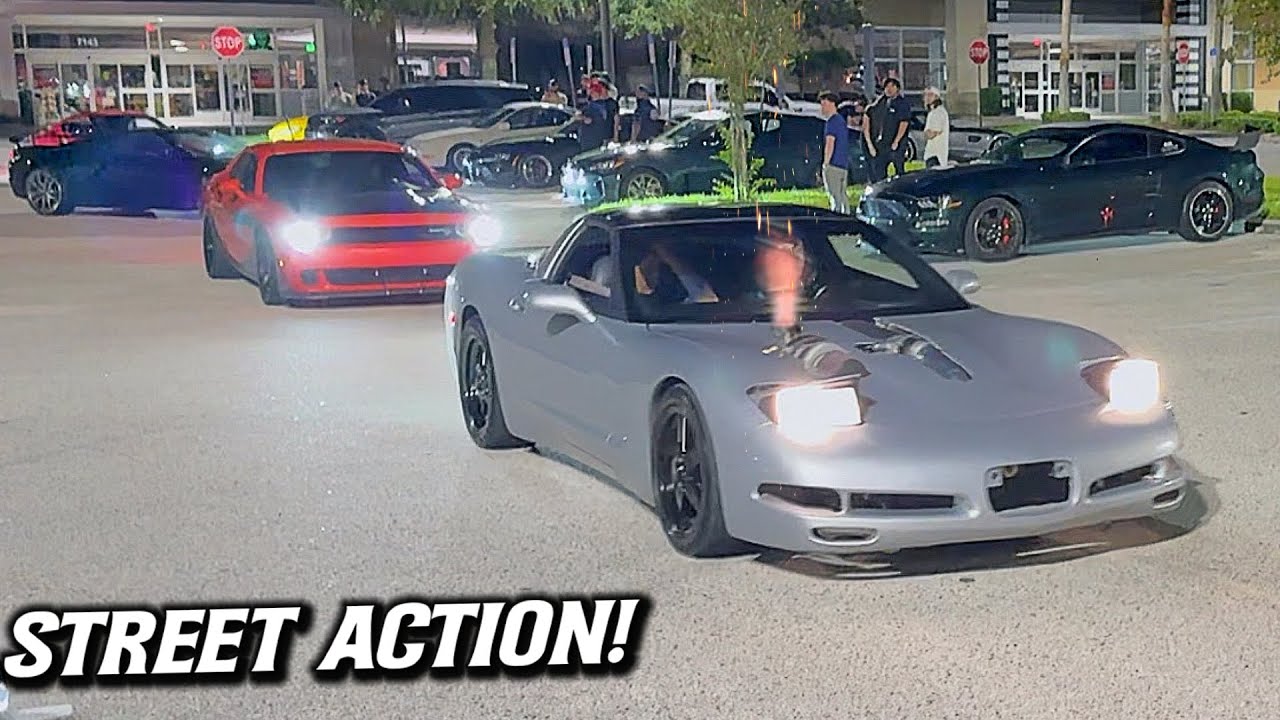 Street Racers Having Fun on the Streets! *COP BUST* - YouTube