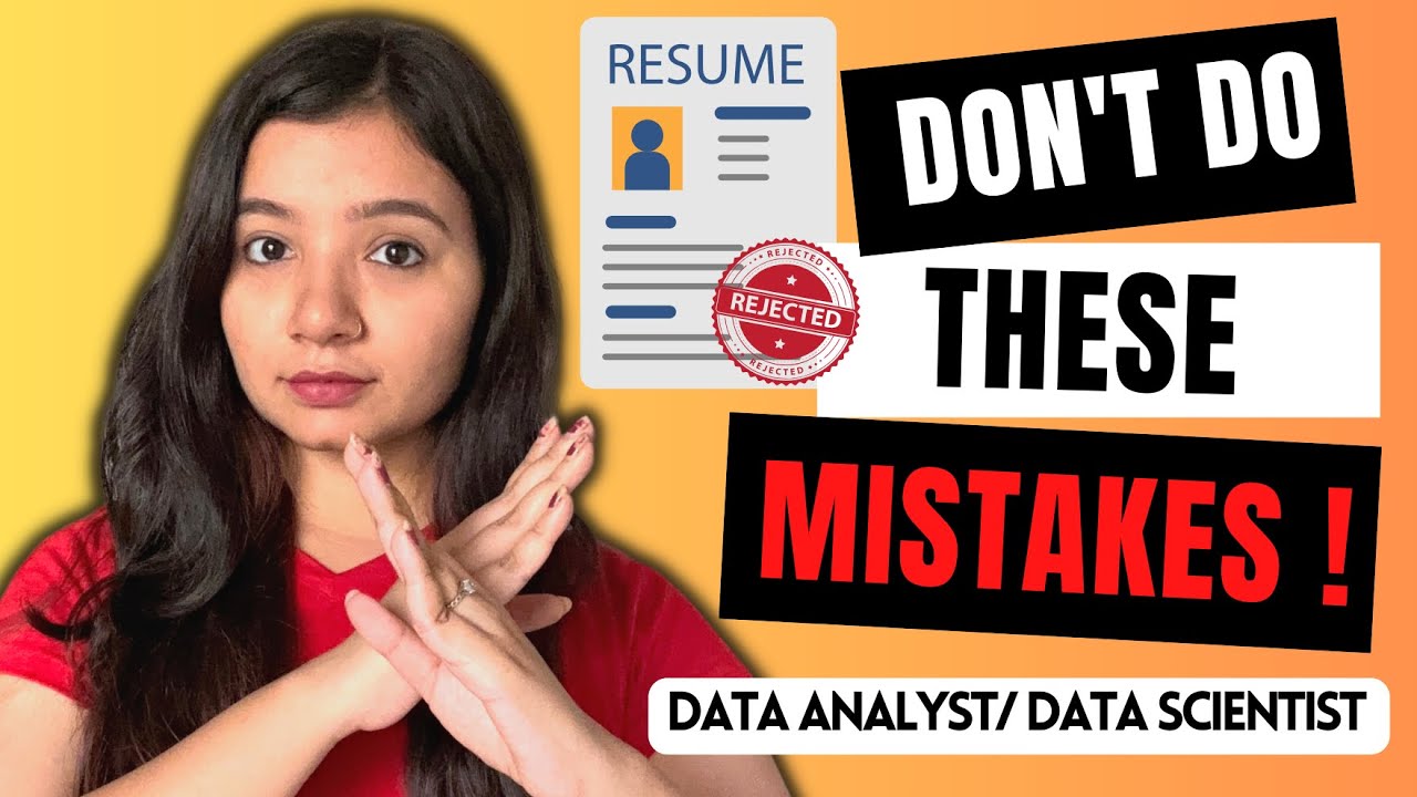 🔥 Data Analyst Mistakes You Must AVOID to Get SHORTLISTED Faster ...