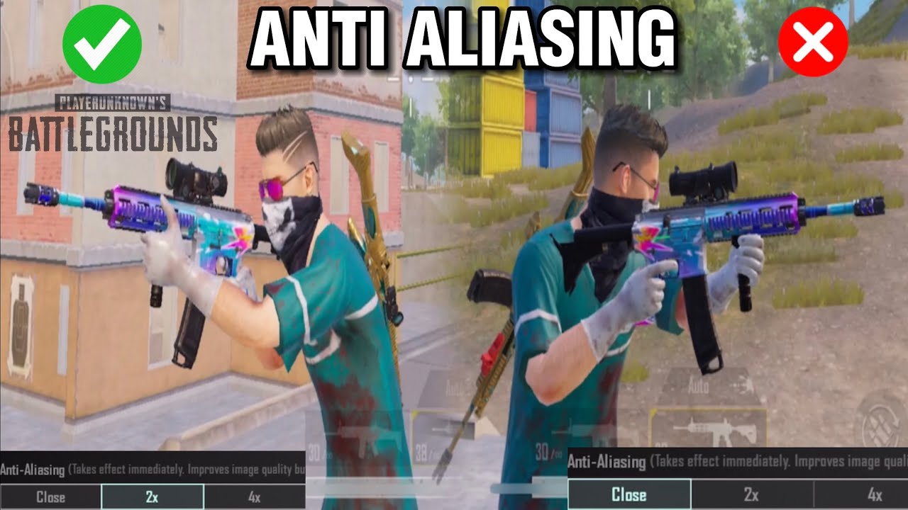 WHAT IS ANTI ALIASING ENABLE VS DISABLE FPS LAG FIX FOR BGMI PUBG what-is-anti-aliasing-enable-vs-disable-fps-lag-fix-for-bgmi-pubg