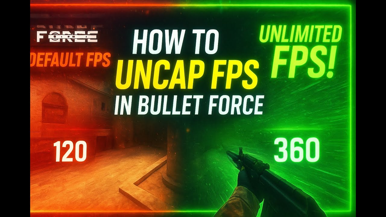 How to get Unlimited FPS in Any PC Game? Bullet Force, CS2, Valorant ...