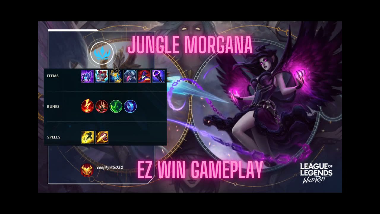 New meta Build Jungle Morgana Wild Rift (Runes and Spells) Morgana ...