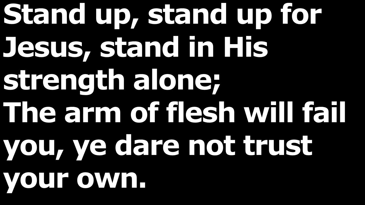 STAND UP STAND UP FOR JESUS PROMISE KEEPERS with Lyrics on screen - YouTube