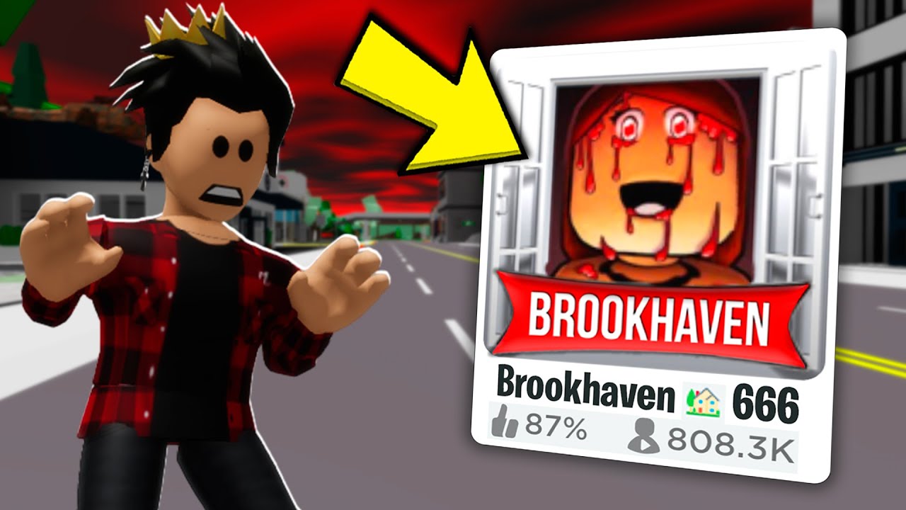 RECRIEI o BROOKHAVEN SO QUE ASSUSTADOR *brookhaven 666* - YouTube