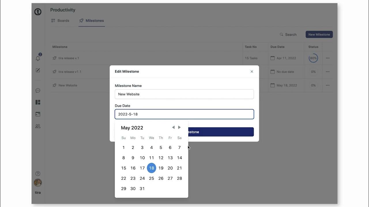 How to edit milestones? - YouTube