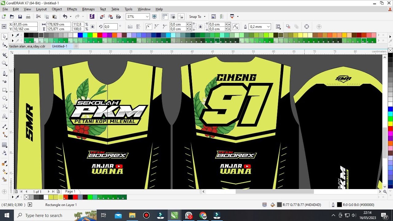 Design Jaket Dan Jersey Racing Kopi Milenial - YouTube