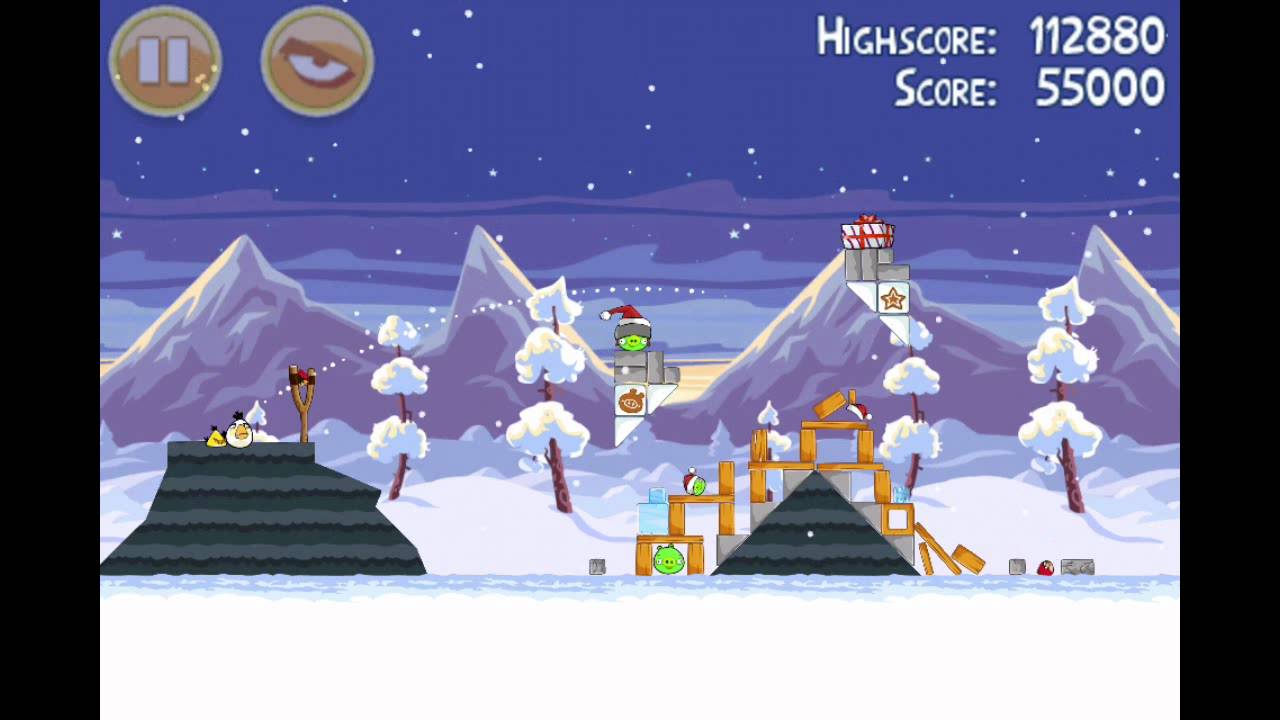 Angry Birds Seasons 2012 - Wreck the Halls 1-10 - YouTube