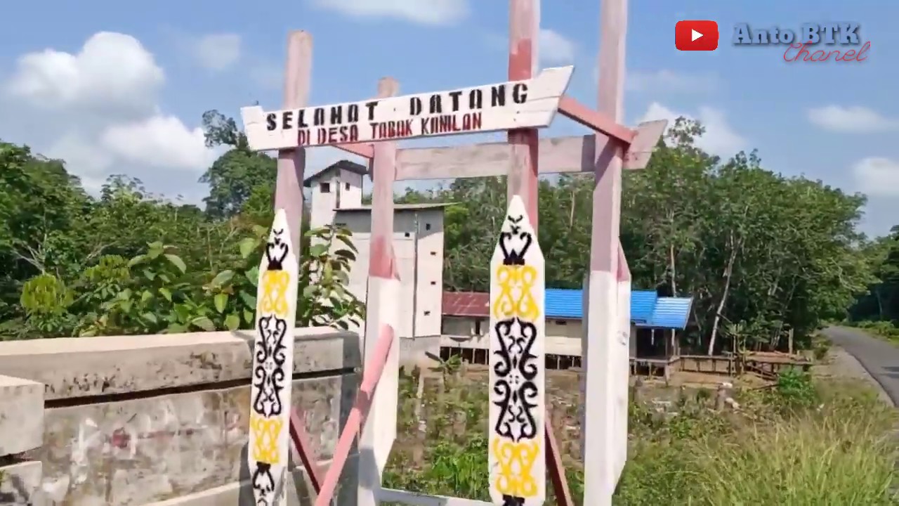 Perjalanan di desa Tabak kanilan - YouTube