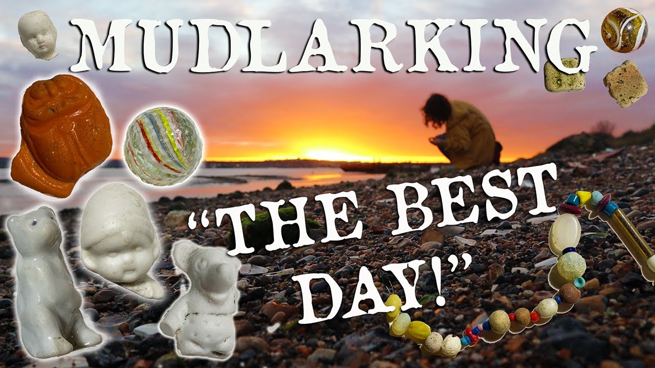 Unusual Rare Finds Everywhere! Mudlarking A Wonderful Beach! - YouTube